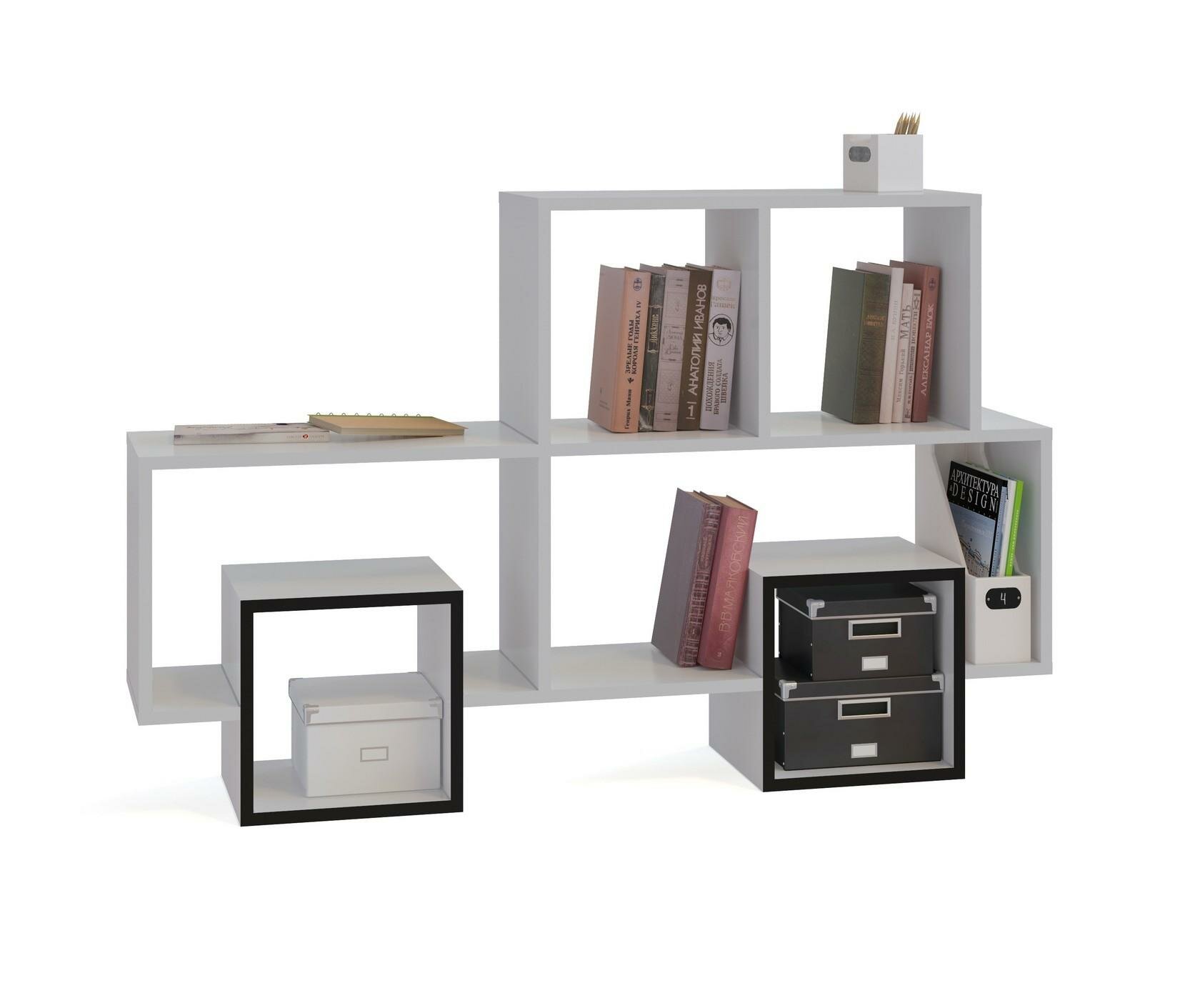 Полка книжная Сокол ПК-10 Белый Размеры: Высота 771мм Глубина 252мм Ширина 1200мм