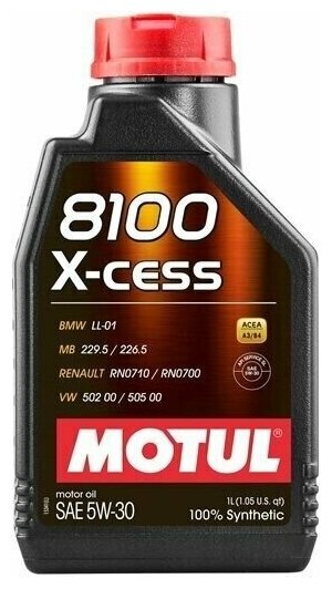 Моторное масло Motul 8100 X-cess 5W30 1л (108944)