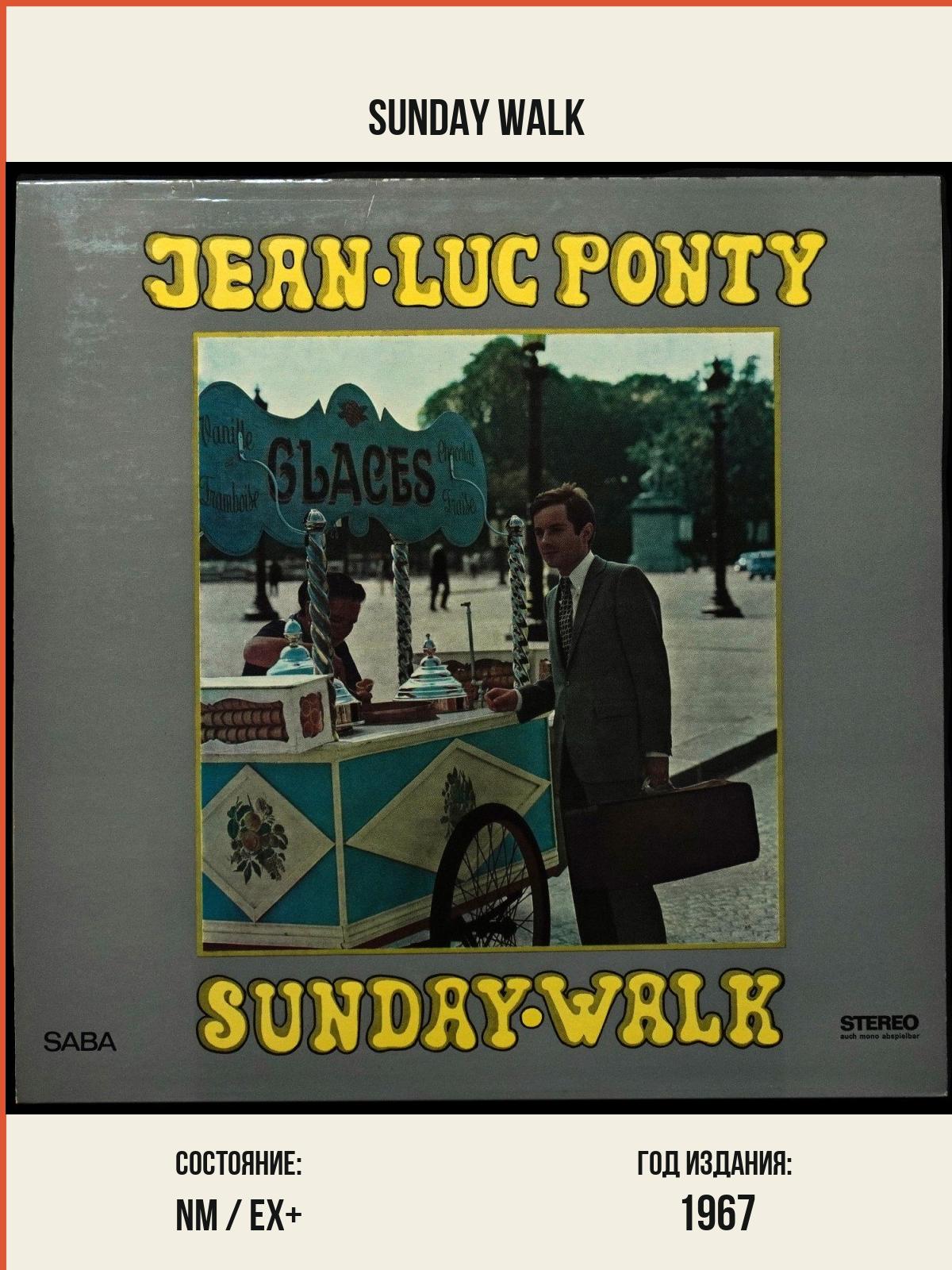 Виниловая пластинка SABA Jean-Luc Ponty – Sunday Walk