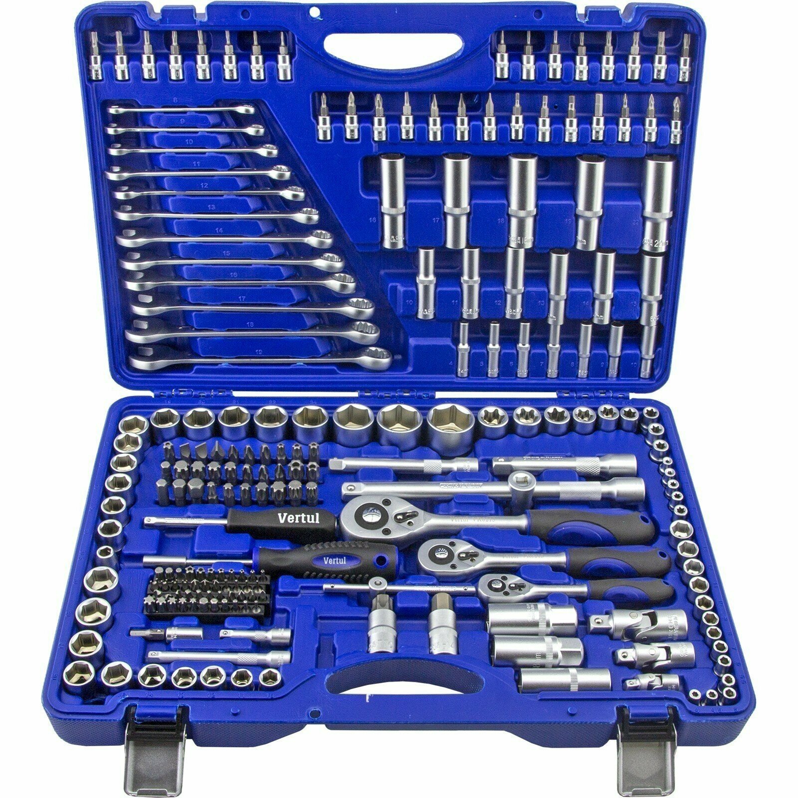 VR0215 VR0215 Набор инструментов Vertul 215 предметов 1/4", 3/8" 1/2"