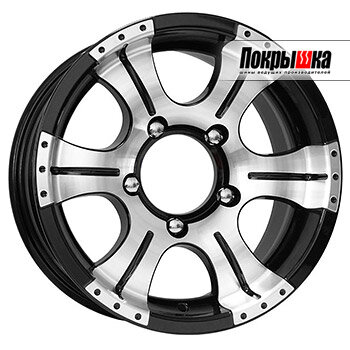 Диски литые K&K Байконур (алмаз черный)(КС465; КС473) 7.0х15/5х139.7 D110.1 ET-5.0