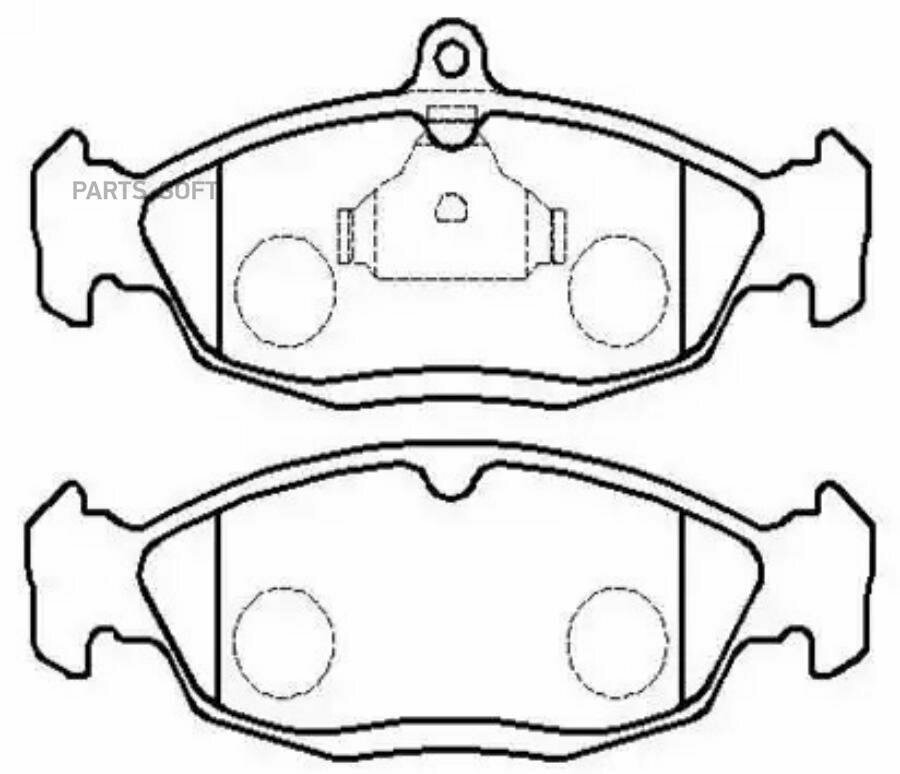HP8375 HSB Колодки тормозные дисковые OPEL: ASTRA 94-98