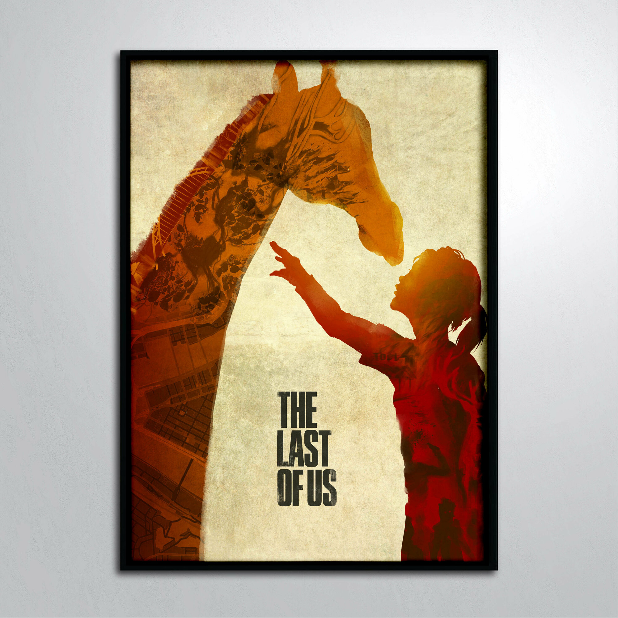 Постер без рамы/Игра The Last of Us 1 Ласт оф ас 1 часть Одни из Нас Жираф (А2/420х594)