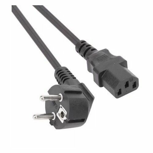 Кабель питания PREMIER 5-280L, IEC C13 (прямой) - Евровилка (угловой), круглое, 3м, Bulk, черный [5-280l(0.5) 3.0]