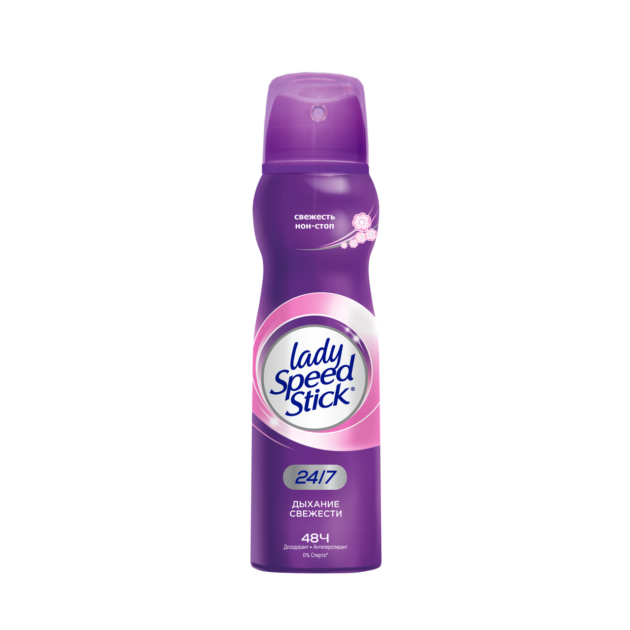 Дезодорант-спрей женский LADY SPEED STICK 24/7 Дыхание Свежести, 150мл