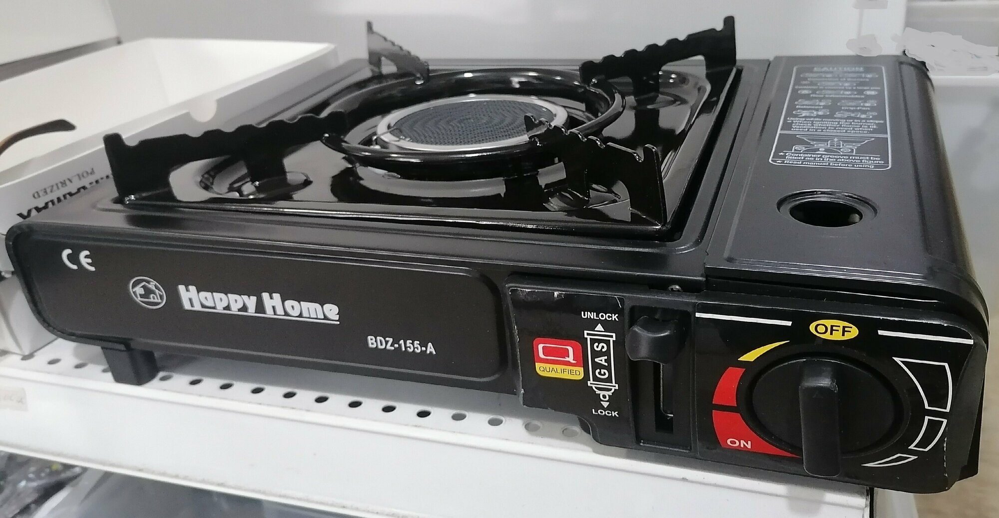 Плита газовая с керамической горелкой и переходником туристическая