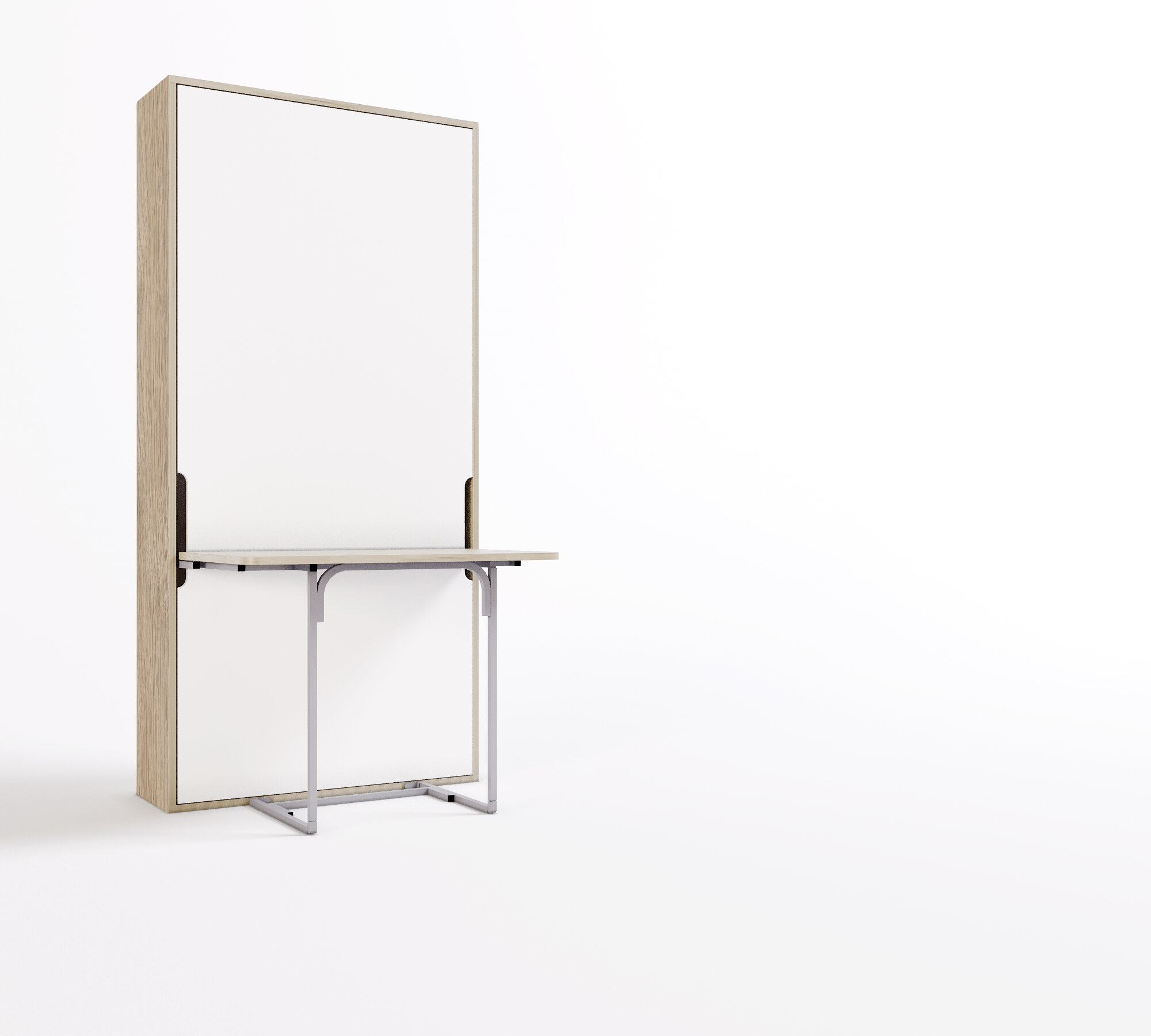 Шкаф кровать-трансформер со столом Летто Таволо 900 Сканд