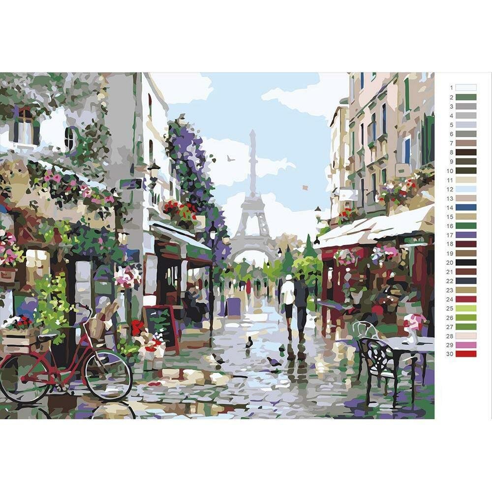 Картина по номерам "Париж весной" MG2206 40x50