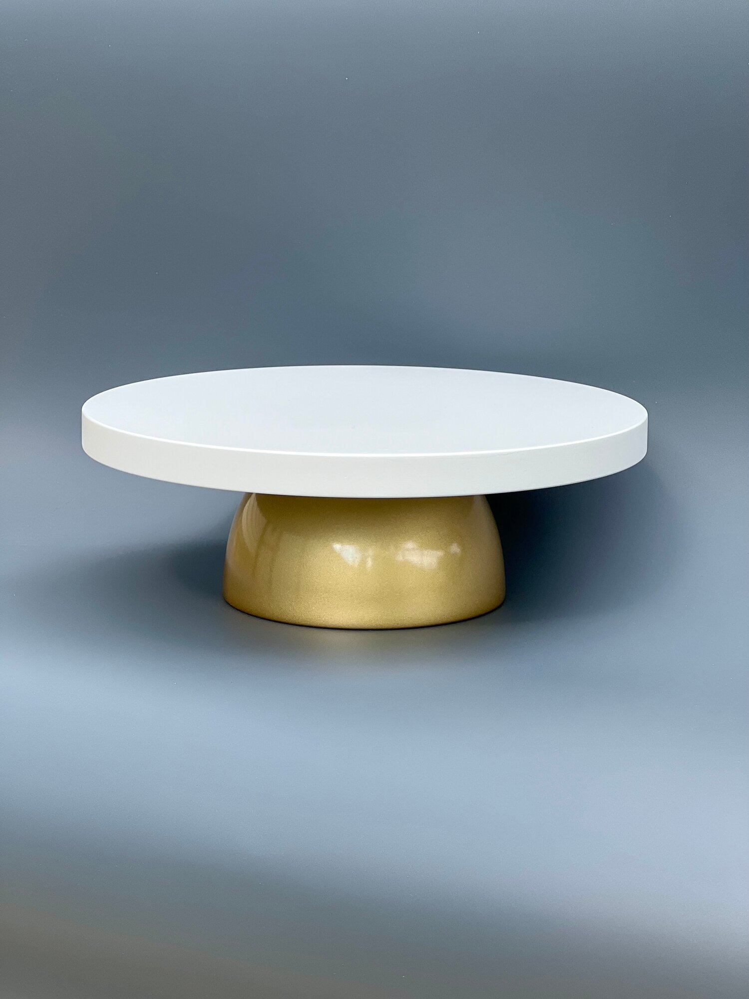 Тортовница на золотой ножке Wooden_Coasters Диаметр Ф30см