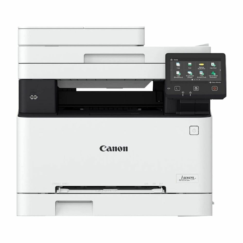 Canon i-Sensys MF655Cdw А4, МФУ, лазерное, цветное, 21стр/мин, 1200dpi, 800МГц, 1024Мб, 50АПД, 250+50, WiFi/AirPrint/USB/Ethernet, 1350стр/картридж, (5158C004)