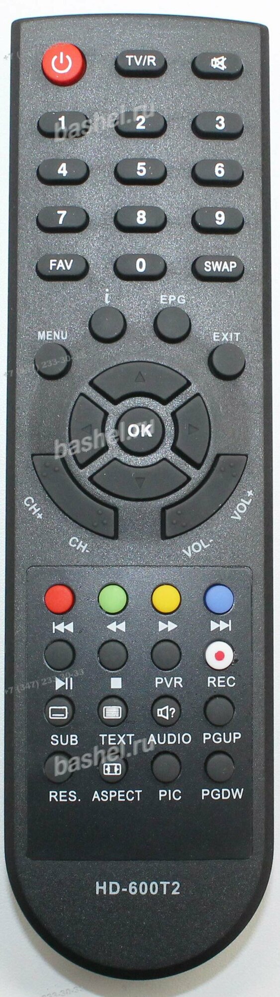 DiVisat DVS HD-600T2 DVB-T2 Delly SAT, Пульт ДУ