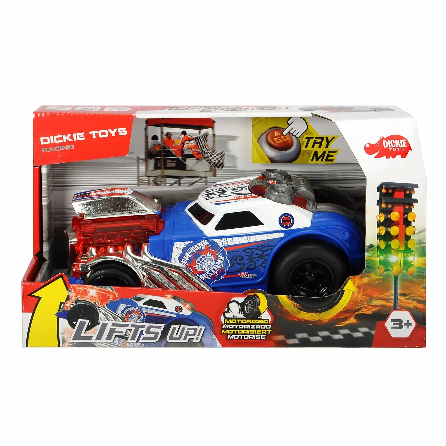 Легковой автомобиль Dickie Toys Демон скорости (3764007), 13 см, разноцветный