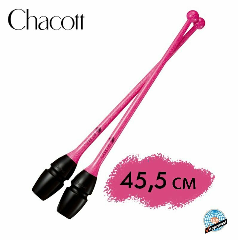 Булавы CHACOTT 45,5см Hi-Grip с улучшенным захватом (143) Розовый FIG
