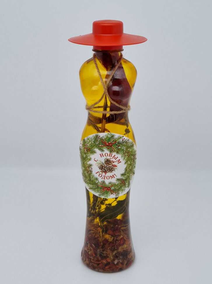 Масло подсолнечное со специями 450мл с новым годом