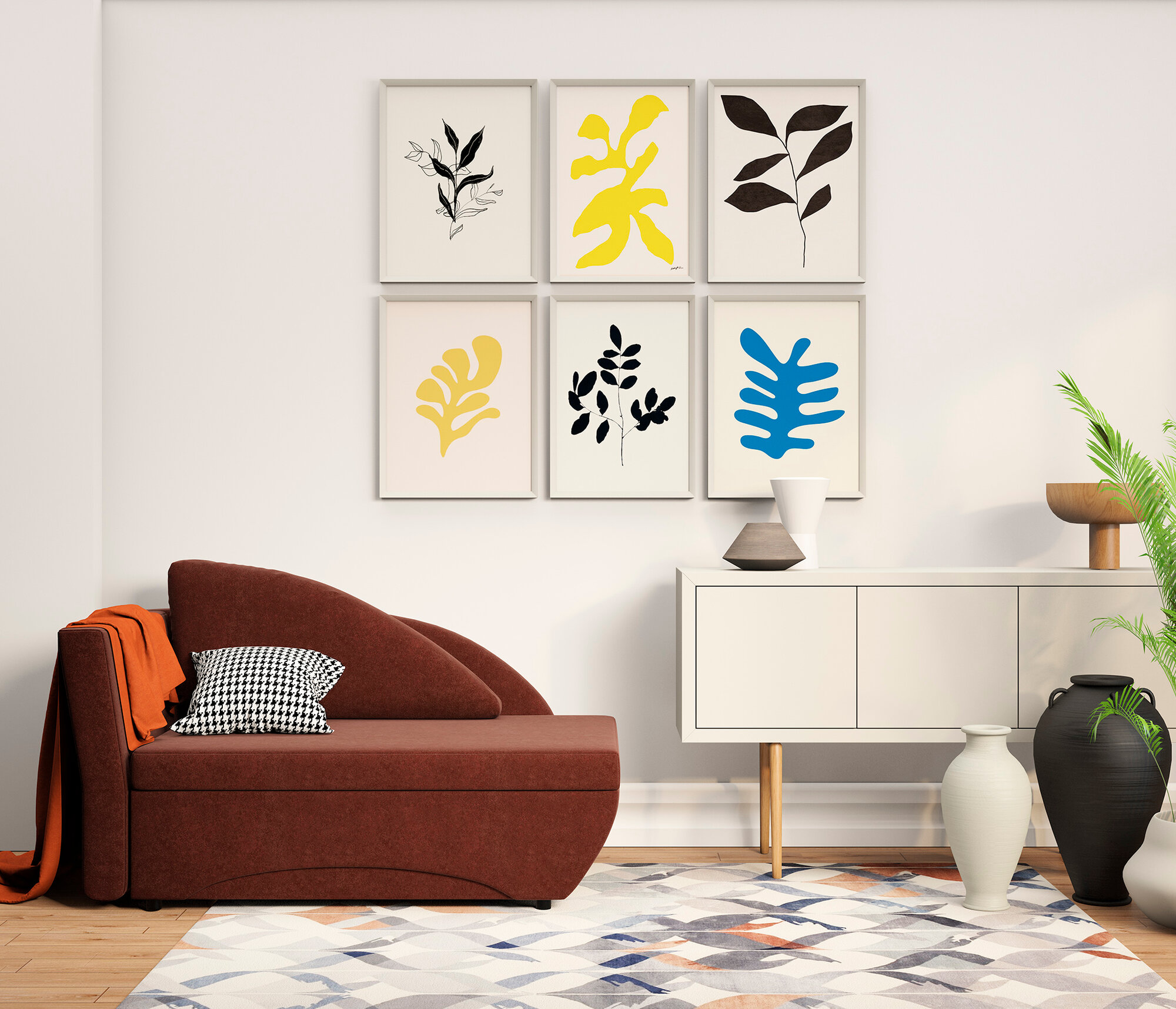 Диван кушетка Трио левый велюр Дрим шоколад