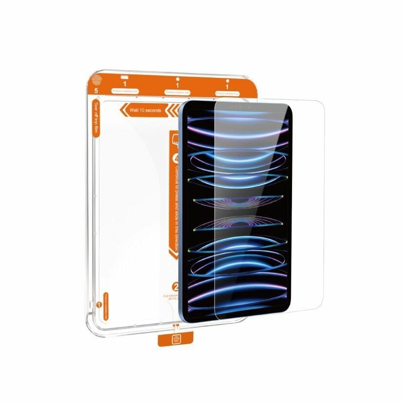 Защитное стекло с каркасом самоклеющиеся для iPad 10.2/10.5 Wiwu iVista Super Hardness Glass Screen Protector