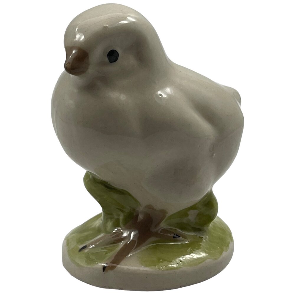 Фарфоровая статуэтка "Цыпленок", скульптор Бессарабова Н. И, 1950-1960 гг, Гжель, СССР