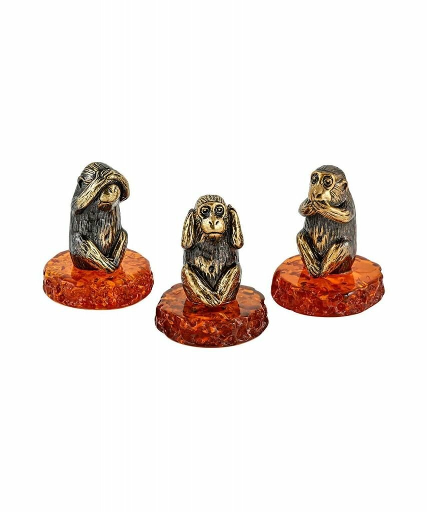 Статуэтки Обезьяны Мидзару, Ивадзару, Канадзару 2948