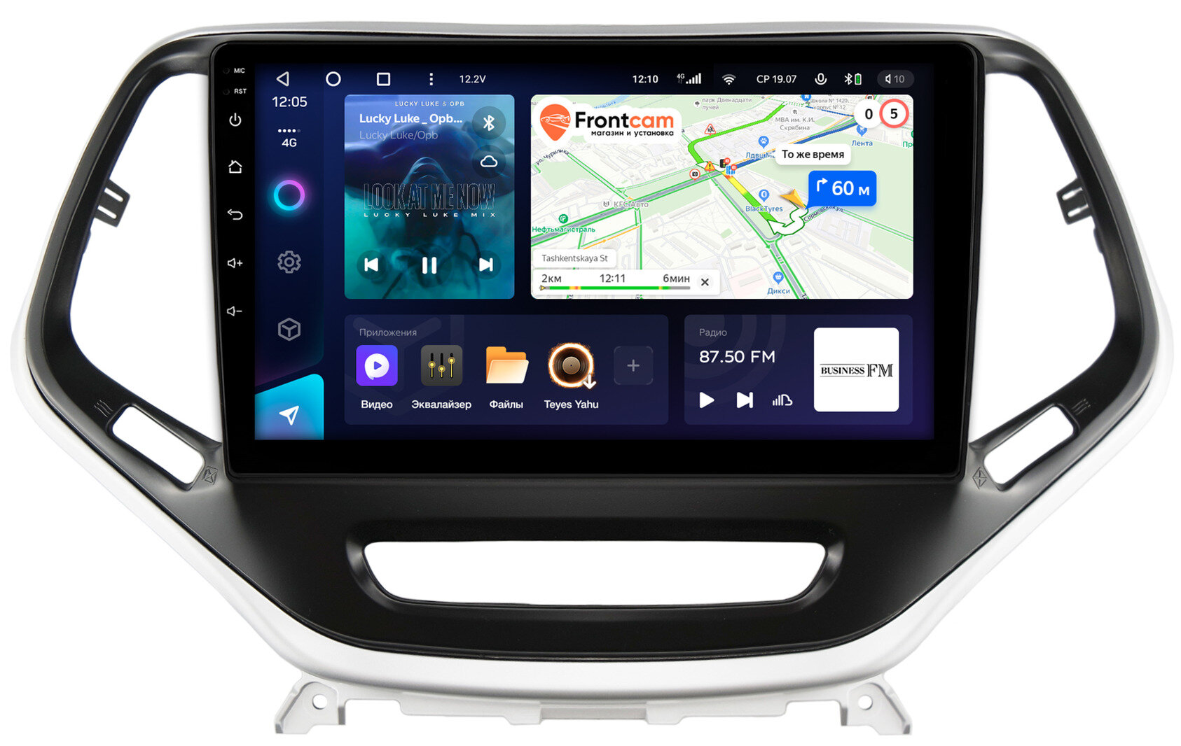 Штатная магнитола Jeep Cherokee 5 (KL) 2013-2024 Teyes CC3 6/128 10" RM-10-811 Android 10 (4G-SIM, DSP, QLed)
