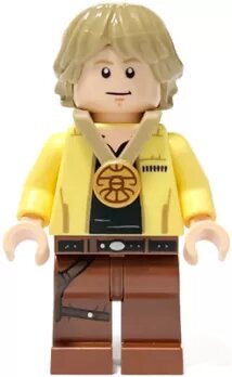 Минифигурка LEGO Luke Skywalker - Celebration, Bright Light Yellow Jacket SW 1283