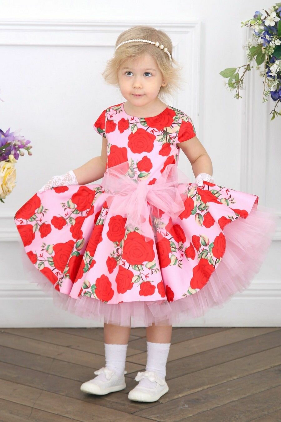 Платье MaxLine Базовая коллекция, размер 28/116-122, розовый