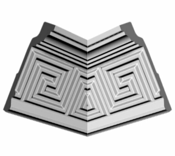 Угол внутренний к плинтусу Glanzepol GP-58 UV, 1шт