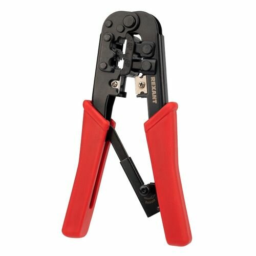 Инструмент обжимной Rexant (12-3432) для RJ-45/RJ-12/RJ-11 красный