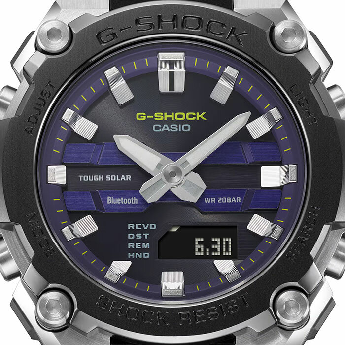Наручные часы CASIO G-Shock, синий, фиолетовый, серебряный, черный — фото 1