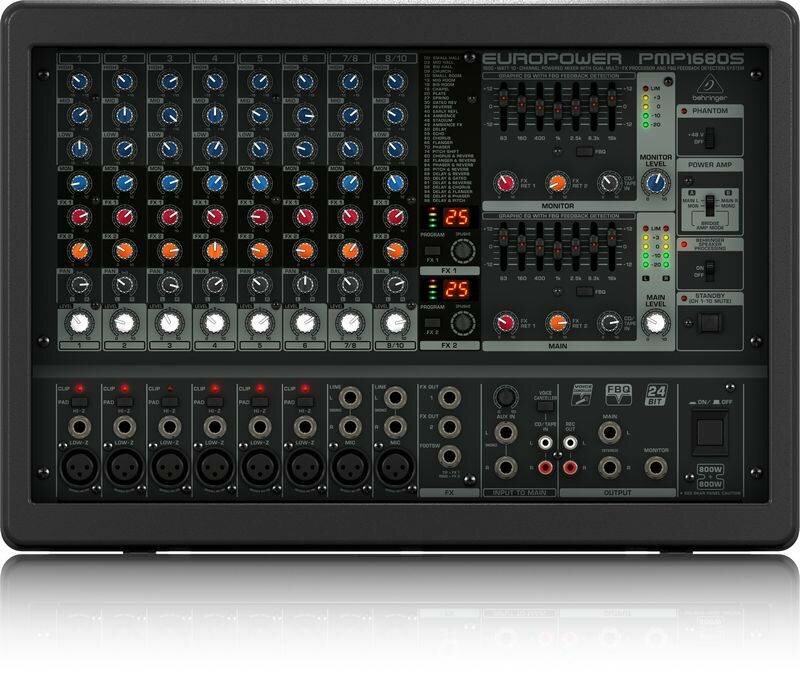 BEHRINGER EUROPOWER PMP1680S активный микшер