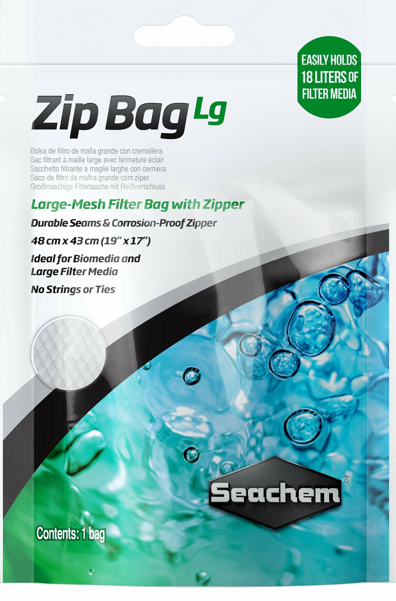Мешок для наполнителей Seachem Zip Bag L