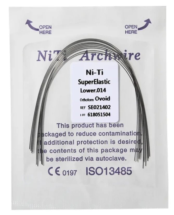 Ni-Ti Archwire SuperElastic Lower .014