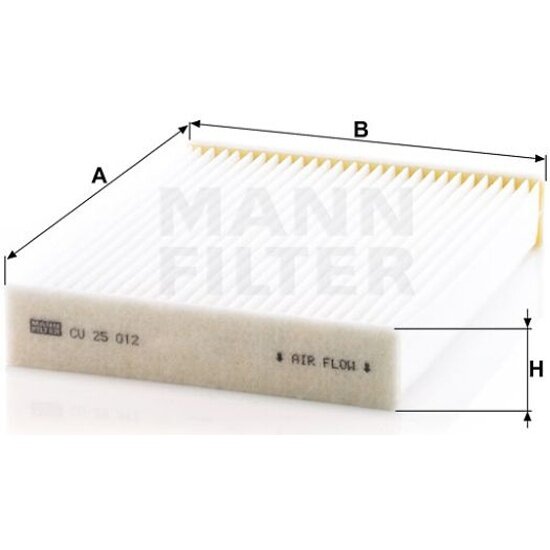 Фильтр салонный Mann-filter CU 25 012