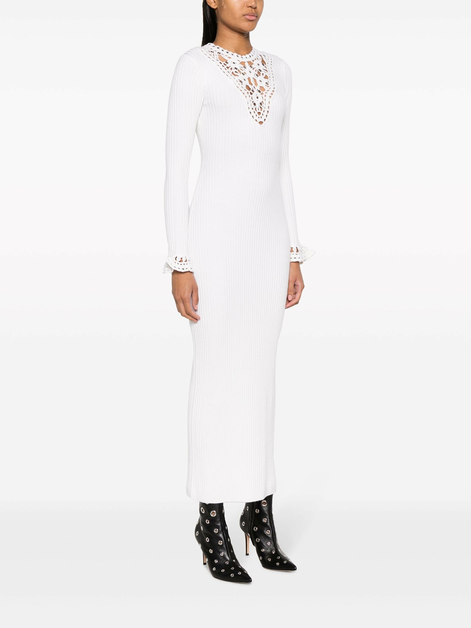 Платье rabanne Open-knit panel midi dress, размер 38 — фото 1