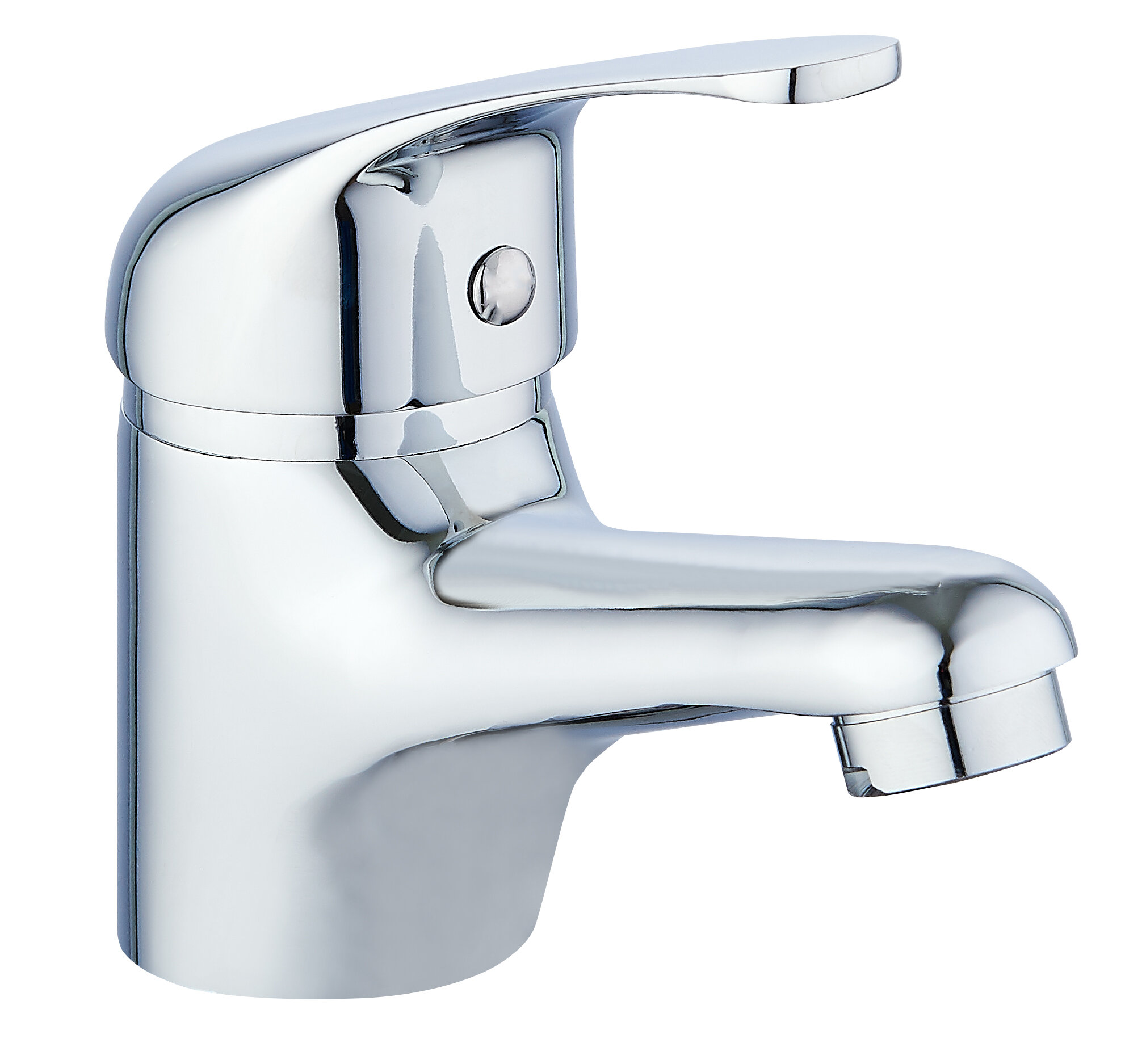 Смеситель для раковины VODA SY26, латунь, аэратор, хром, фиксированный излив