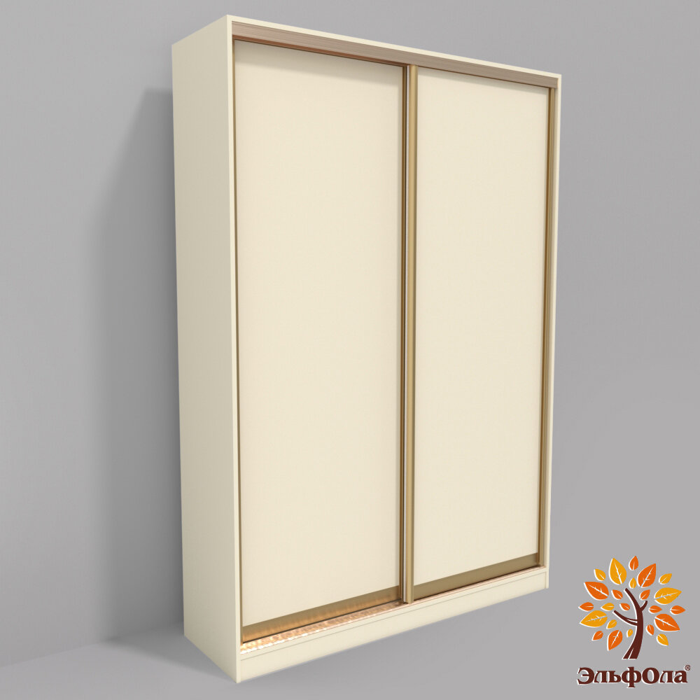Шкаф-купе ЭльфОла, двухстворчатый, "Форест", 120х60х220, слоновая кость