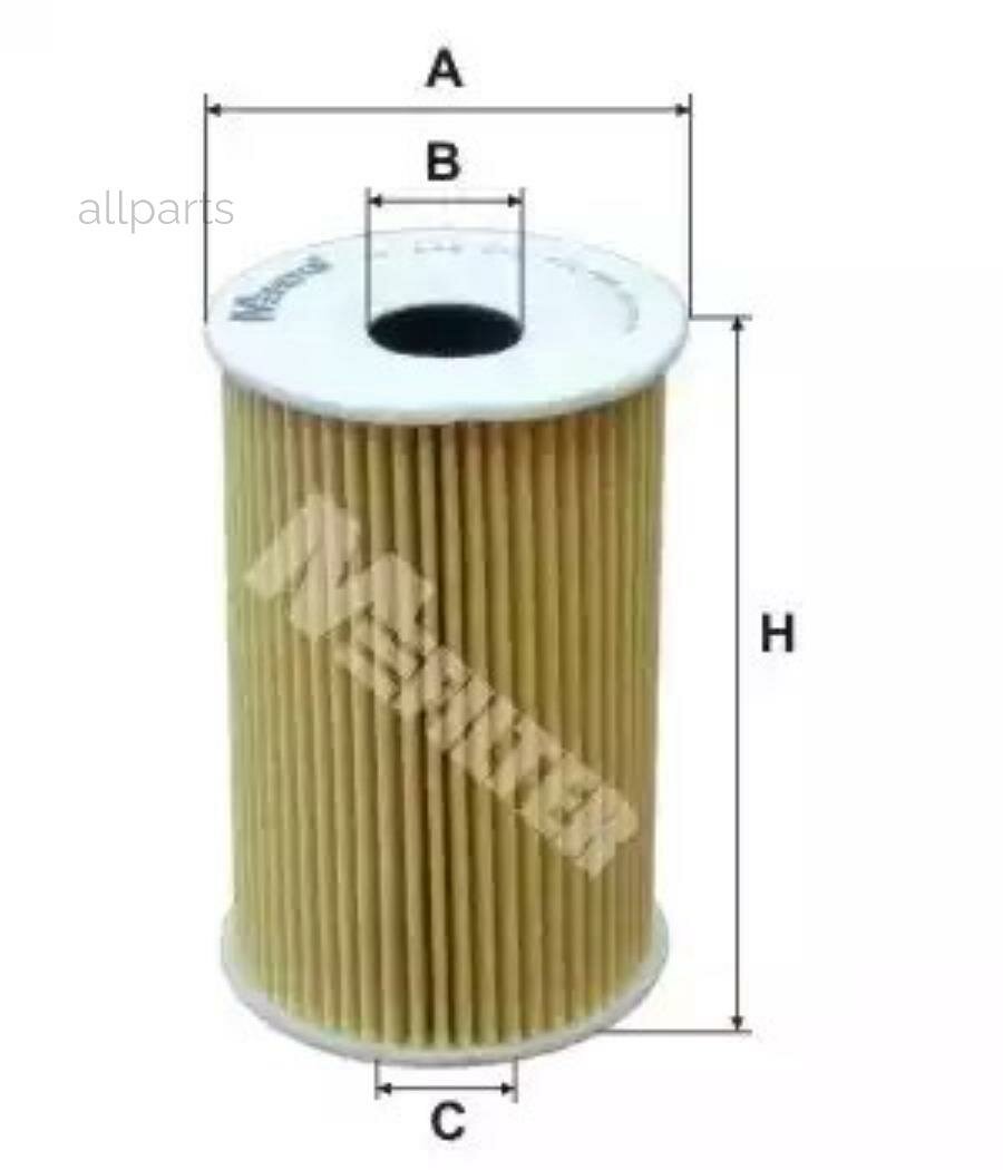 M-FILTER TE649 фильтр масляный!\ VW Golf/Polo/CRAFTER, Audi A3 1.6TDi 09>
