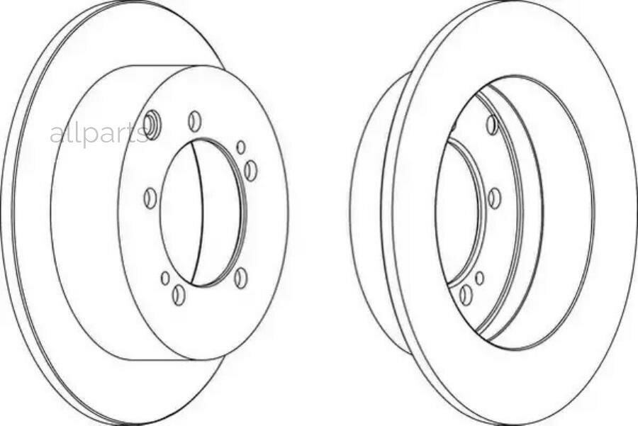 FERODO DDF1410 Диск торм задн