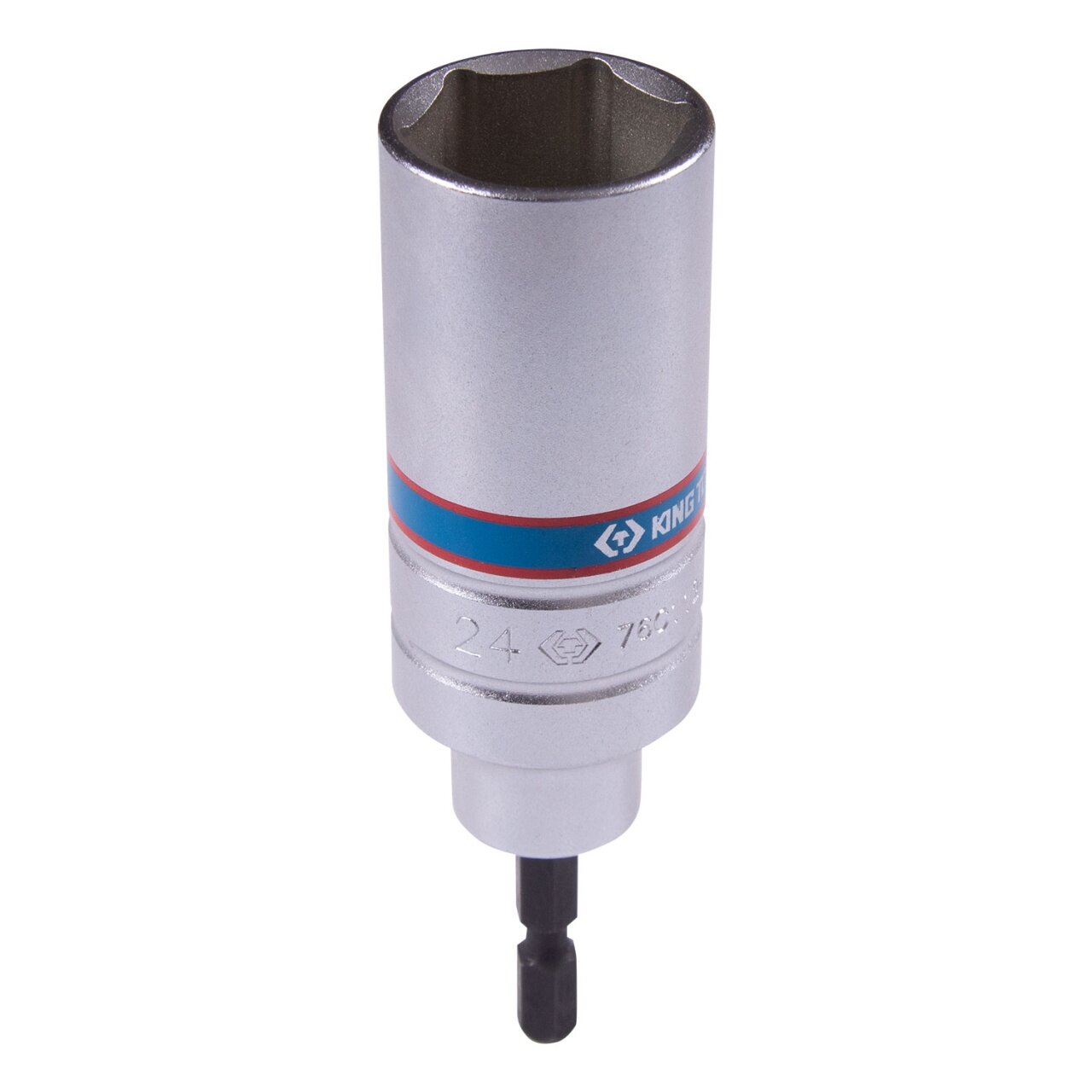 Головка для шуруповерта шестигранная 1/4", 24 мм, L = 110 мм KING TONY 76C1124M