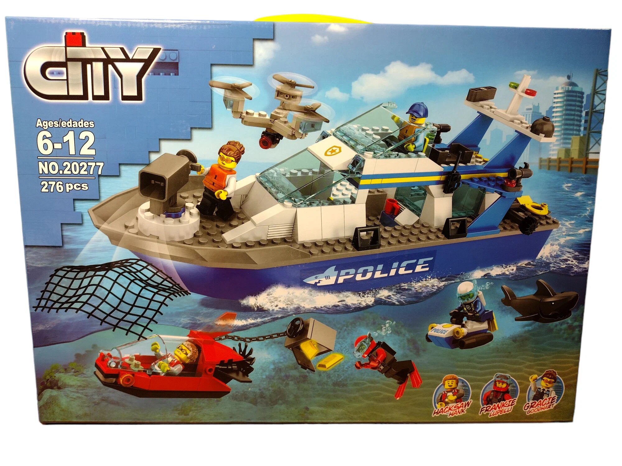 Конструктор Сити 20277 - Катер полицейского патруля