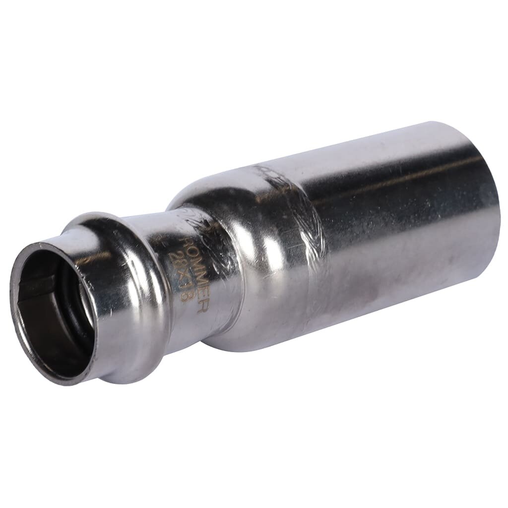 Муфта переходная под пресс 28 x 18 мм, ВПр-НПр, из нержавеющей стали ROMMER