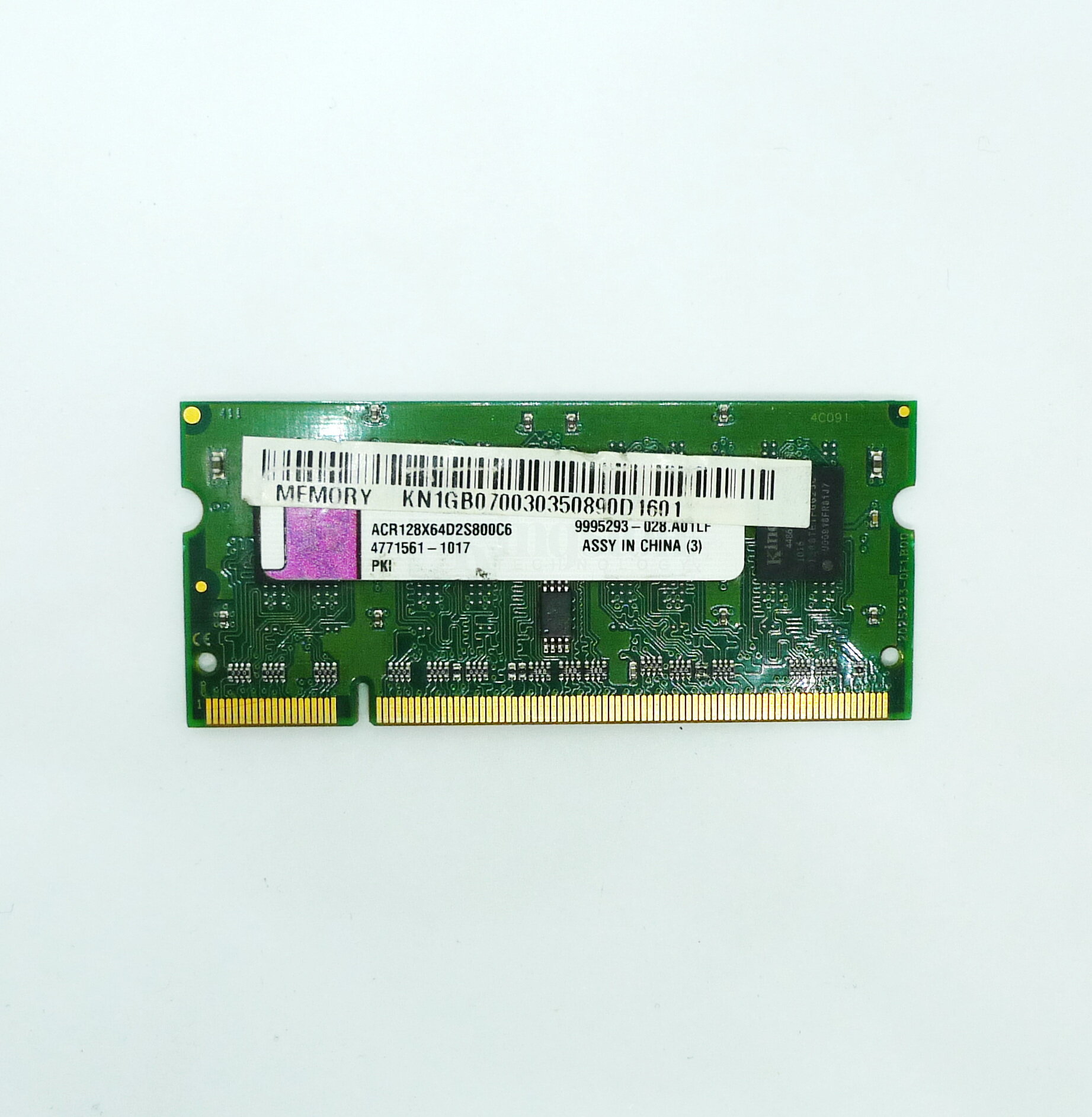 Оперативная память ACR128X64D2S800C6 4771561-1017 1GB DDR2 PC2-6400S 800MHz (снятый, оригинал)