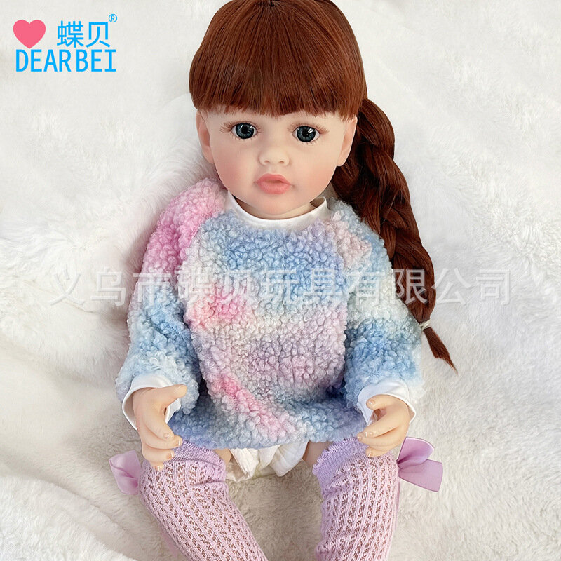 Горячая распродажа 60 см мягкая резиновая кукла-реборн для девочек, подарок, виниловая кукла, оптовая продажа, дропшиппинг