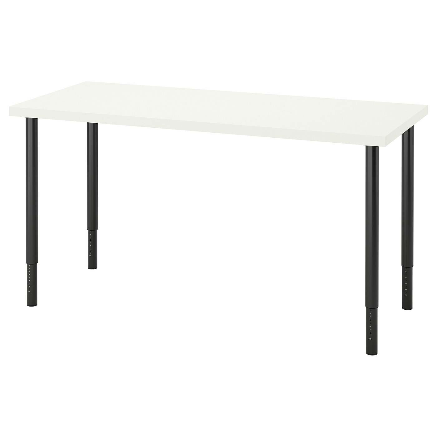 LAGKAPTEN/OLOV Письменный стол 140x60 см. 394.171.68 Белый/Чёрный IKEA