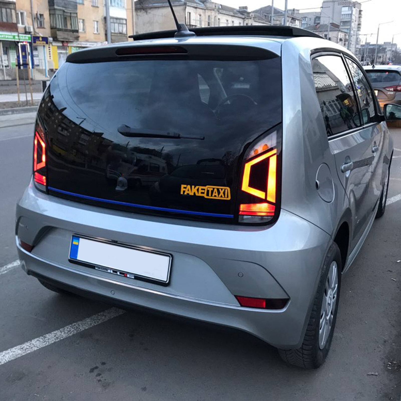 2 светоотражающие виниловые наклейки "Такси" для автостайлинга