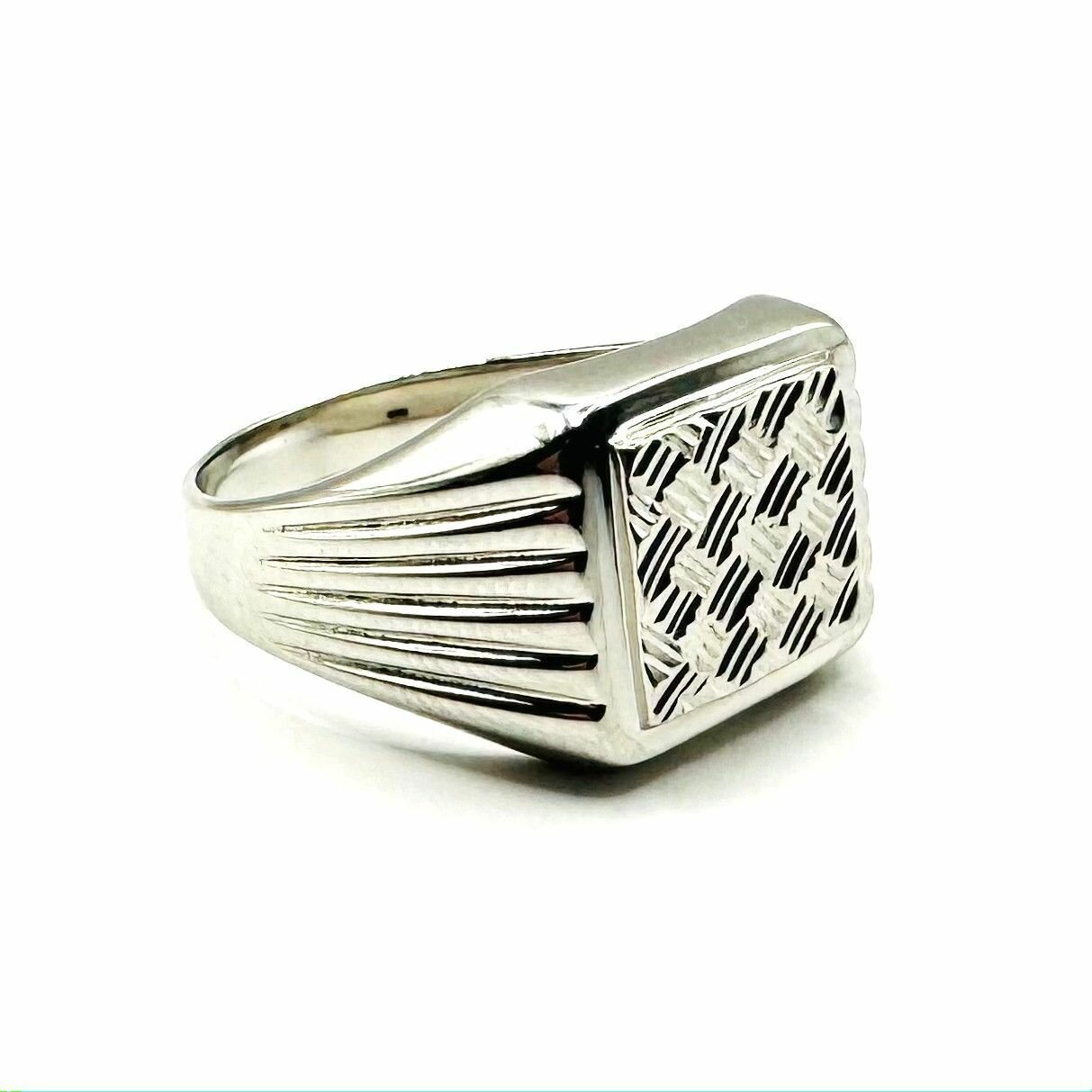 Печатка, серебро, 925 проба, родирование