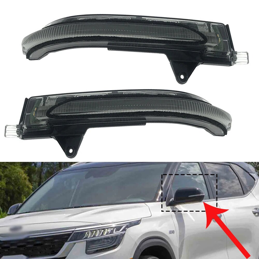 Для Kia Seltos 2020 2021 2022, автомобильное светодиодное боковое зеркало заднего вида, сигнальный светильник, светодиодное автомобильное зеркало заднего вида, поворотный фонарь, стоп-сигнал Only Left