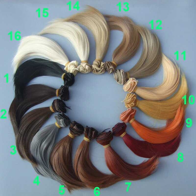 Волнистые кукольные волосы 15 см для BJD кукол Color 3, 25CM