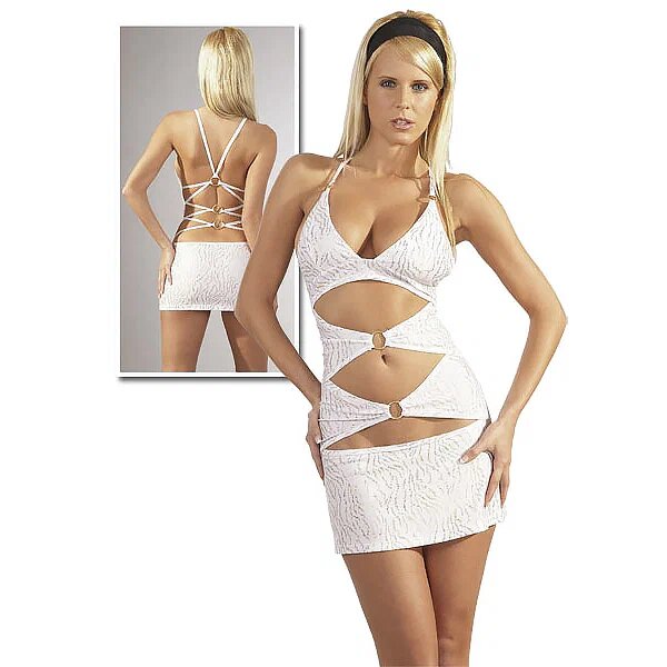 Платье из белого золота с вырезами от Cottelli Collection, XS