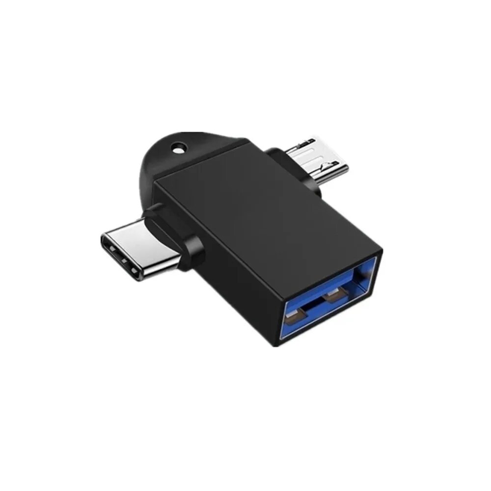 USB OTG адаптер USB 3.0 Micro USB/USB-C Black2