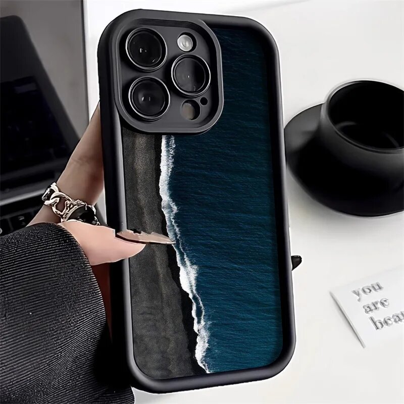 Мягкий силиконовый чехол для телефона Samsung A52 A54 A55 5G A35 A56 A24 A34 Black CH83, S22 Ultra